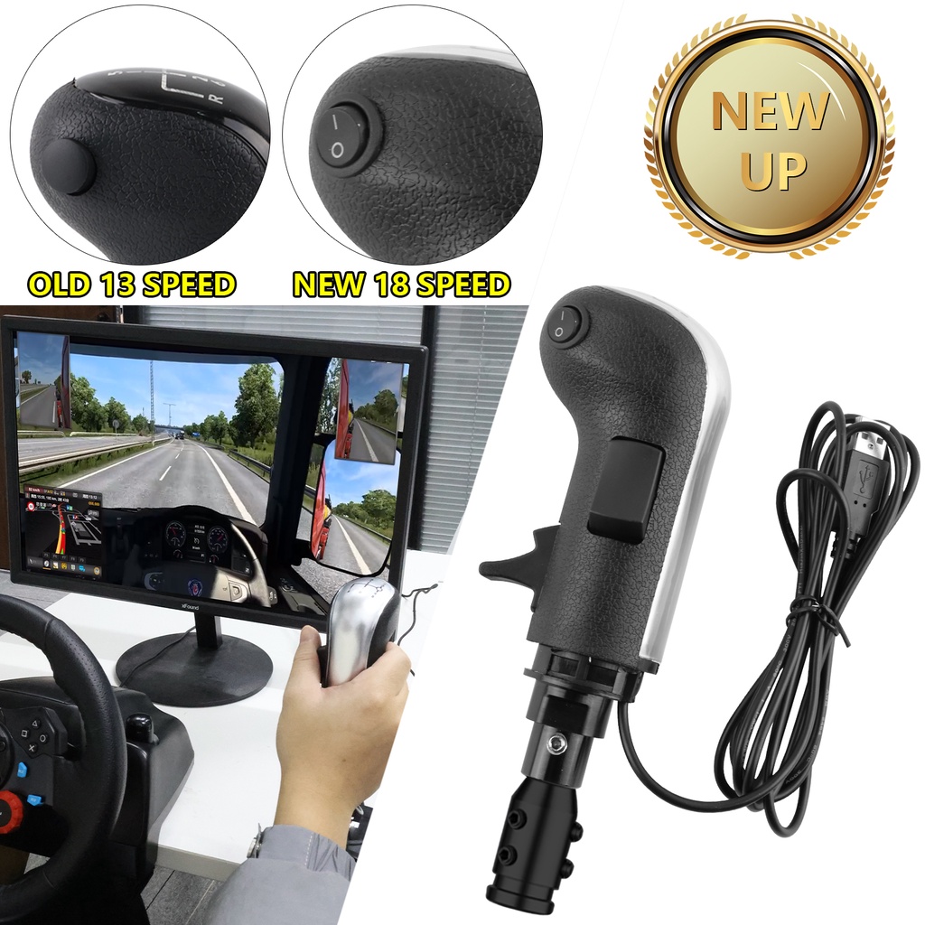 ♞EST2 shifter knob USB Game 18 Gear Shifter Knob 3 Switch Replacement ...