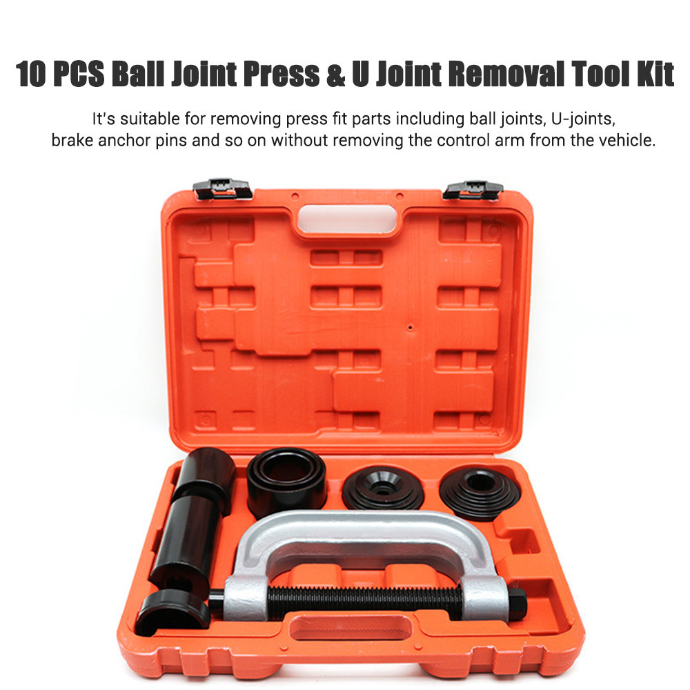 10 PCS Ball Joint Press U Joint Removal Tool Kit with Adapters Heavy ...