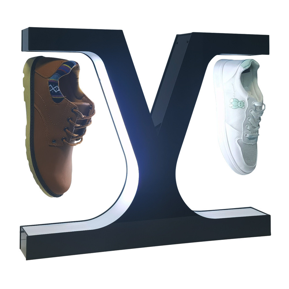 Shoe rack hanging x-float levitating shoe display floating sneaker ...