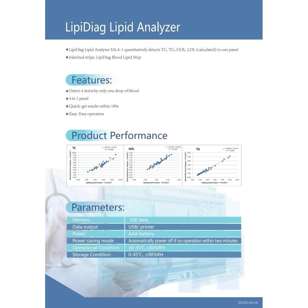 MY-B033A-2 blood glucose uric acid haemoglobin Test Cholesterol Meter 4 ...