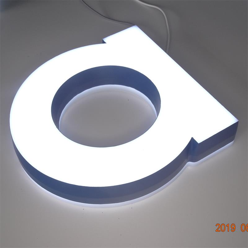 office led sign backlit illuminate led channel letter sign custom halo ...