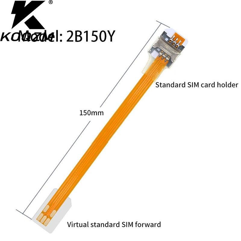 ☃2FF SIM Standard Positive Reverse Extension Cord Mobile Phone Signal ...
