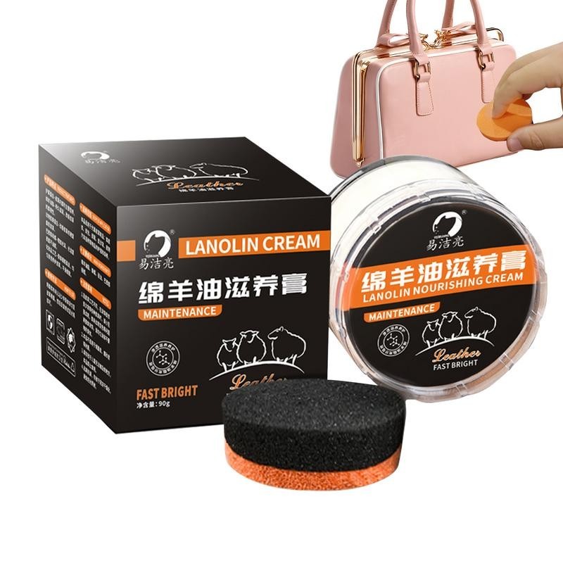 ~Leather Cream Lanolin-Enriched Leather Boot Cleaner Faux Leather ...