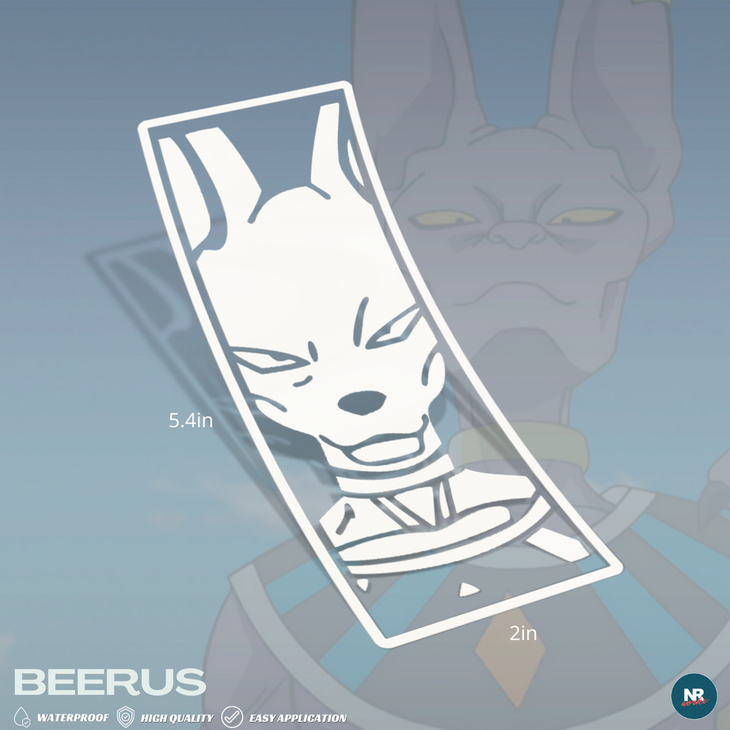 Beerus Dragonball Z Super Vinyl Decal Anime Sticker | Shopee Philippines