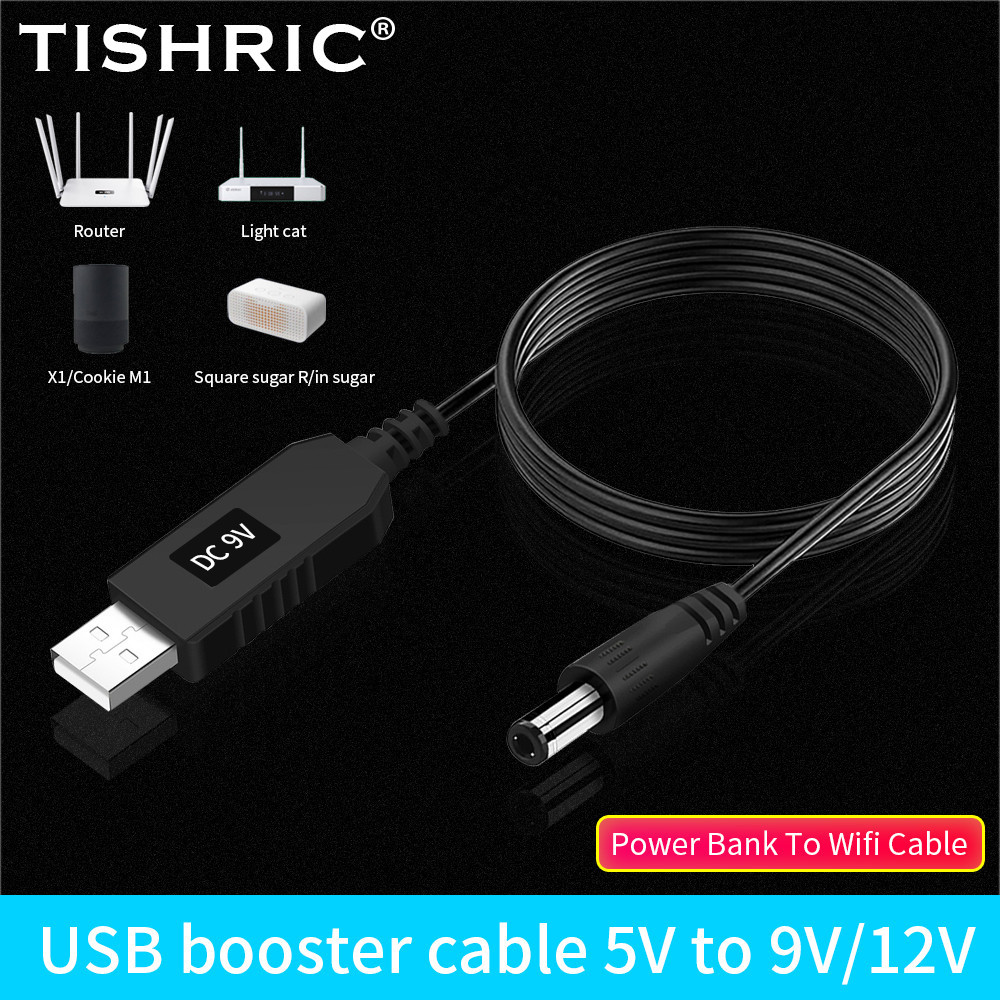 50PCS Usb DC 12V 9V Power Cable 5V Usb To DC Converter For Router Usb Boost Module Adapter 2.1x5 ...