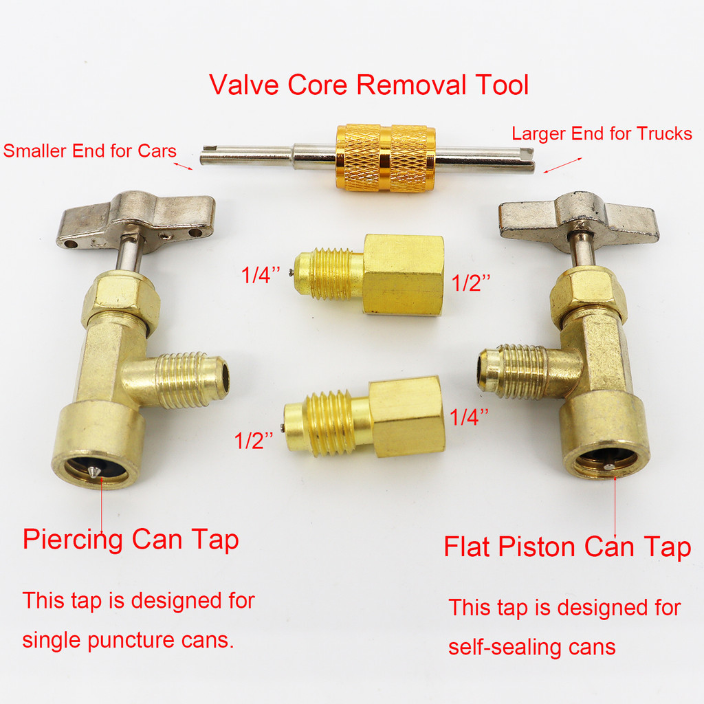 ~R134a Can Tap,R134A Self-Sealing and Puncture Style R134a Refrigerant ...