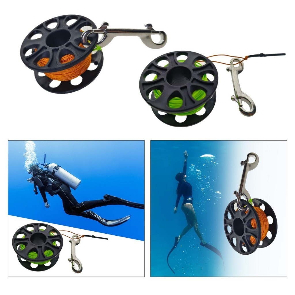 30m Finger Reel,Diving Reel,Durable Wire Scuba Diving Finger Spool High ...