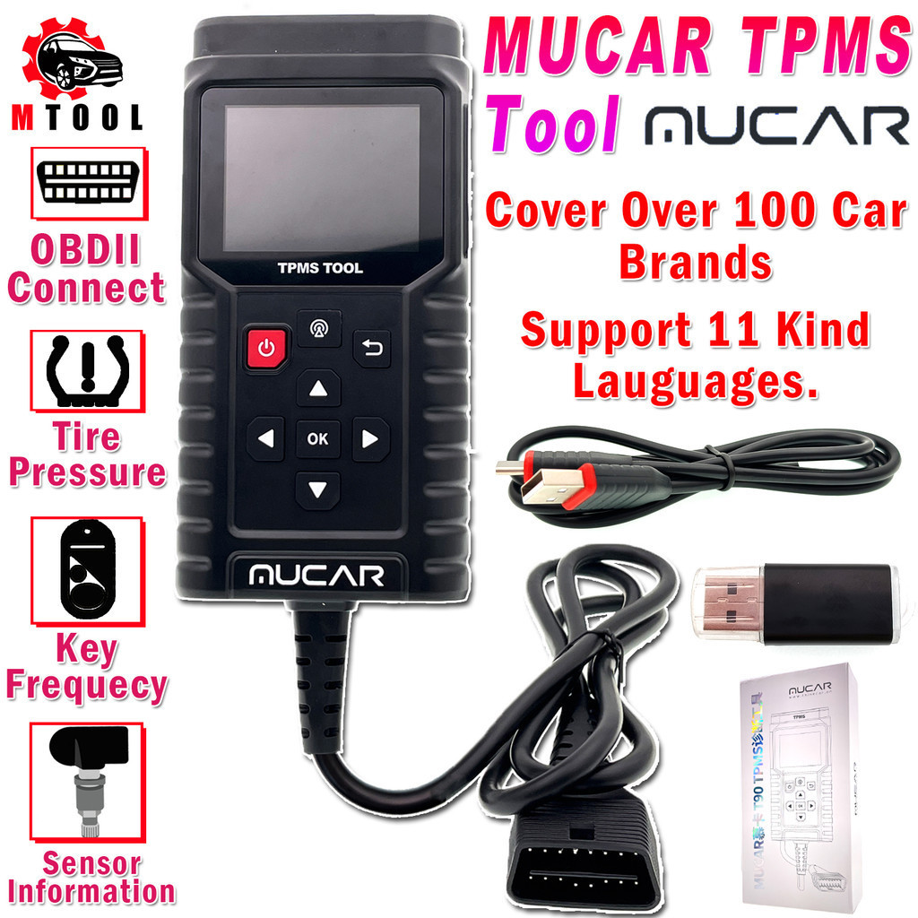 ۩MUCAR TP T90 TPMS Programmer S3 2in1 Car Tire Pressure Diagnosis Tool TPMS Sensor Service Tool ...