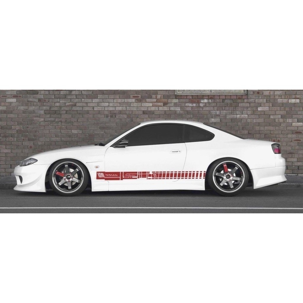 ☑For 1Set/2pcs Style 4 Decal Sticker Side Stripe Kit nissan silvia ...