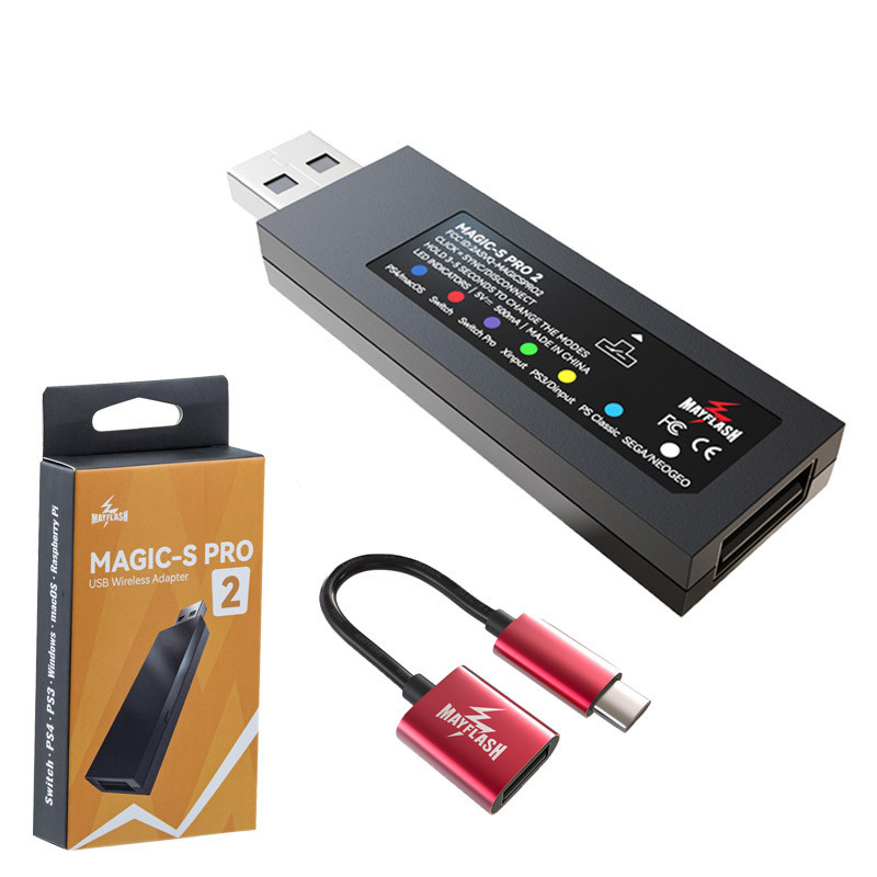 Mayflash MAGIC-S PRO 2 Wireless Bluetooth-compatible for DualSense/Xbox ...