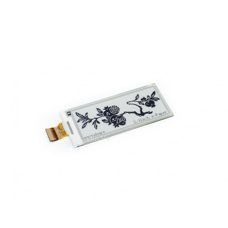 2.9inch E-Ink Display Module, 296x128, SPI Interface for Raspberry Pi ...