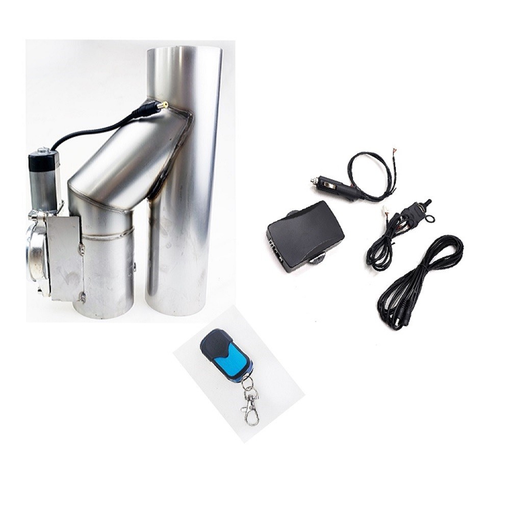 2.5'' 3.0'' Stainless Steel Headers Y Pipe Electric Exhaust Cutout ON ...