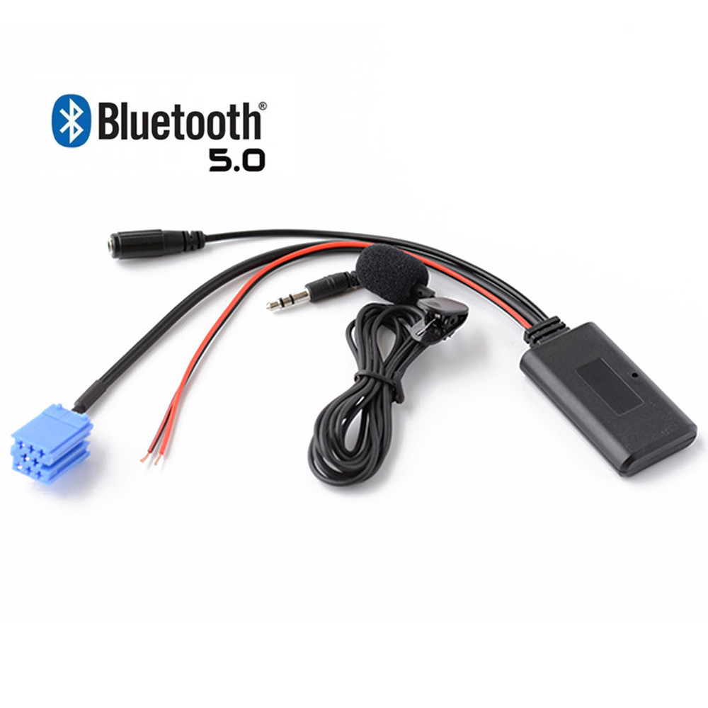 ☽Car bluetooth Wireless Microphone Adapter Stereo AUX IN Music For VW Golf MK4 for Audi A3 A4Il ...