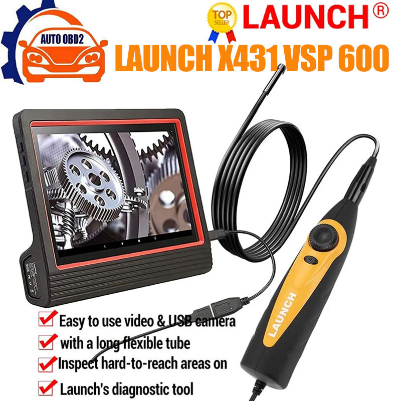 ☠Launch X431 VSP600 Video Scope VSP-600 Digital HD Endoscope Inspection ...