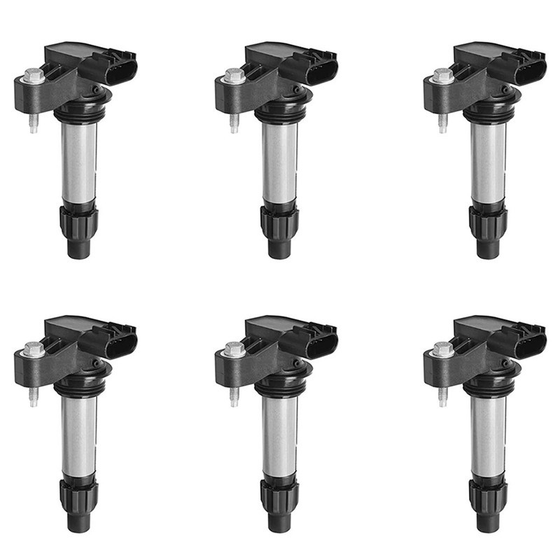 ☸6PCS Ignition Coil Kit For Buick Lacrosse Cadillac CTS Camaro Impala ...