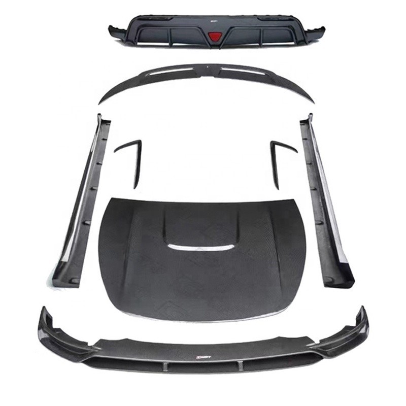 웃Accessories Bumpers Diffuser Side Skirt hood For Model Y Carbon Fiber ...