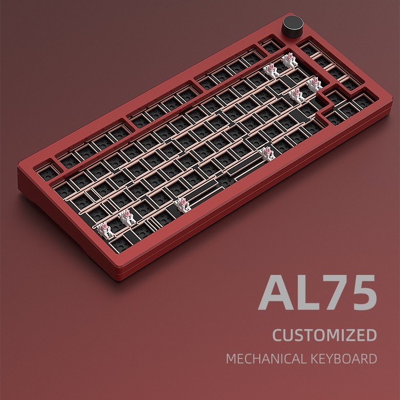 ۩Al75 Mechanical Keyboard Kit Full Cnc Aluminum Tuo Tuo Full Key Non ...