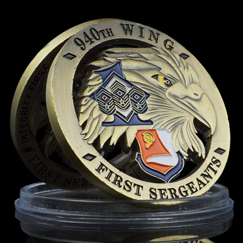 ☇US 940th Wing First Sergeants Commemorative Coin Veteran Air Force ...