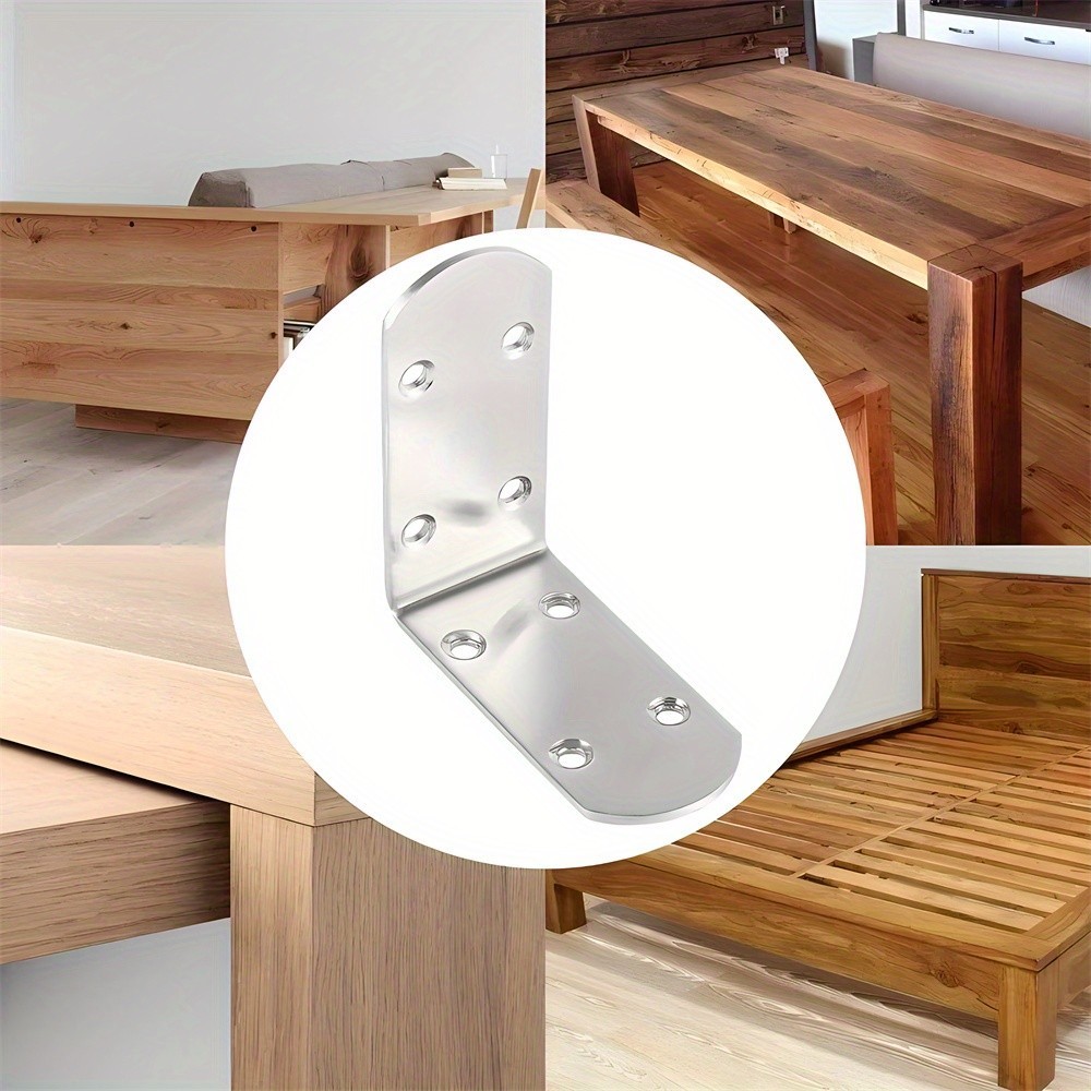5pcs L Bracket Corner Bracket Set,Metal L Brackets For Shelves Wood ...