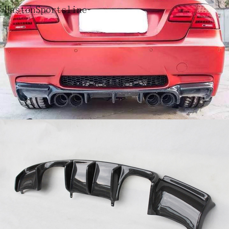 ☬For BMW E92 M3 Modified V Style Carbon Fiber Rear Body Kit Bumper ...