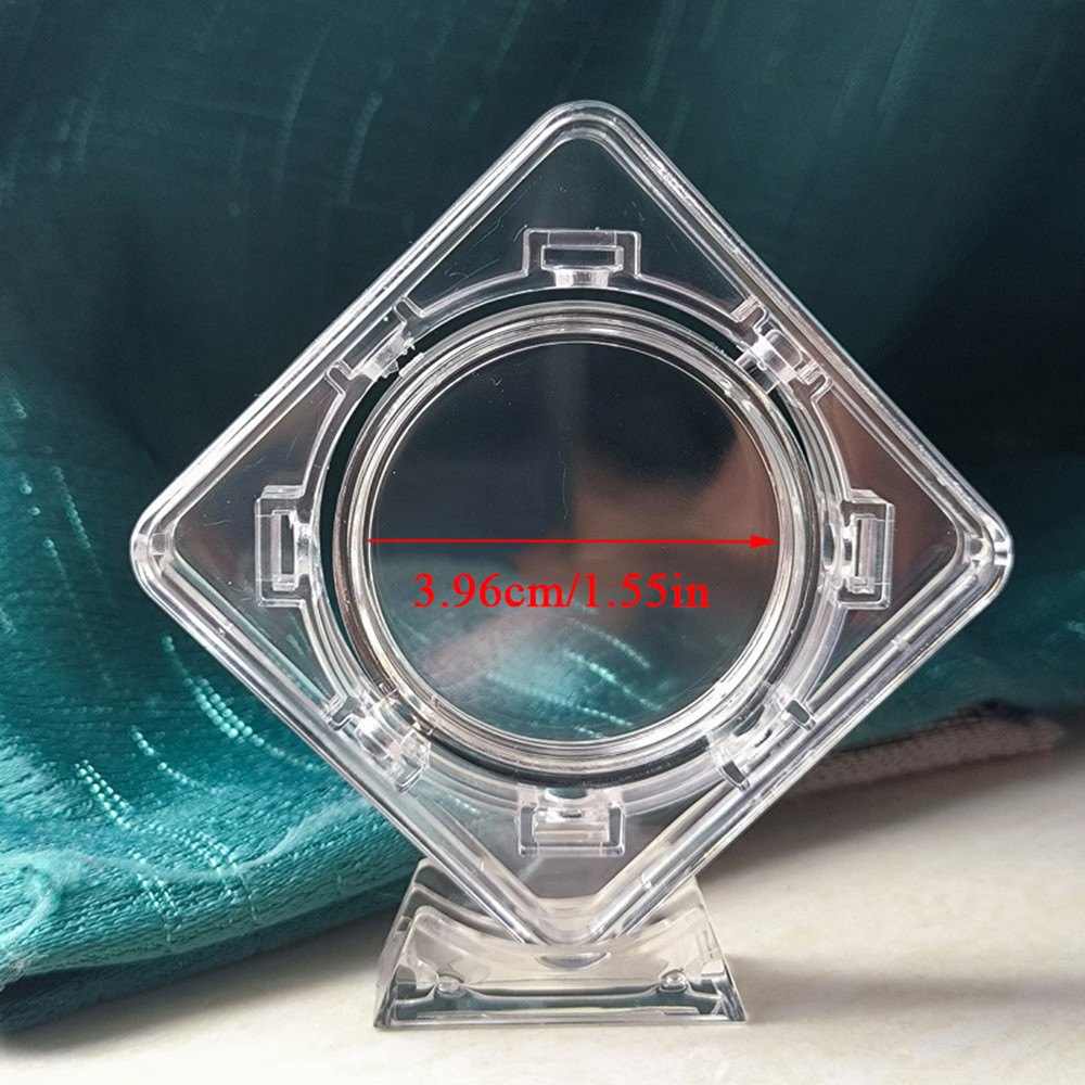 1PC 27mm/40mm Acrylic Coin Display Case Transparent Box Commemorative ...