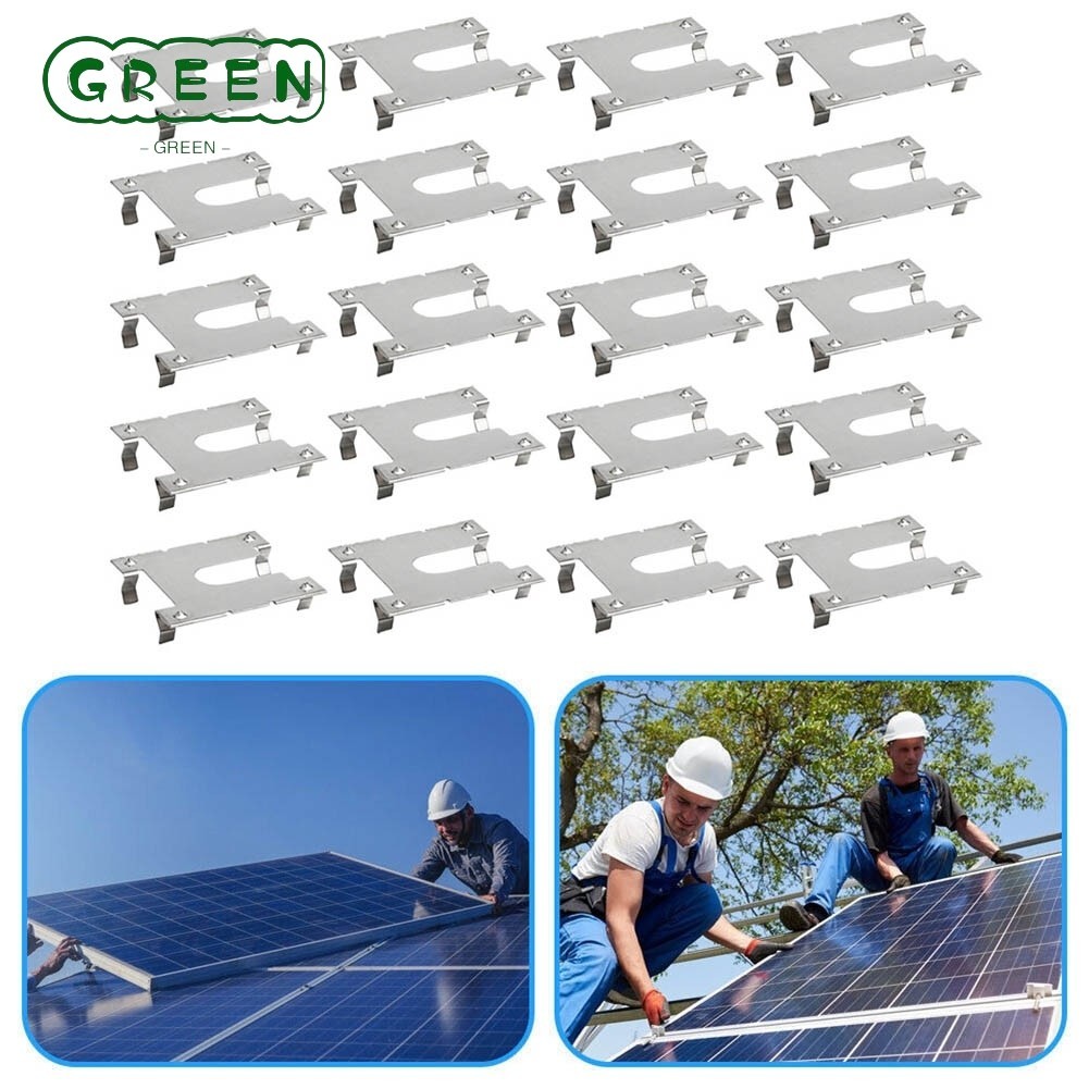 Grounding Lug Rail Conductive Sheet Silver Solar Panels PV Roof Fitting ...