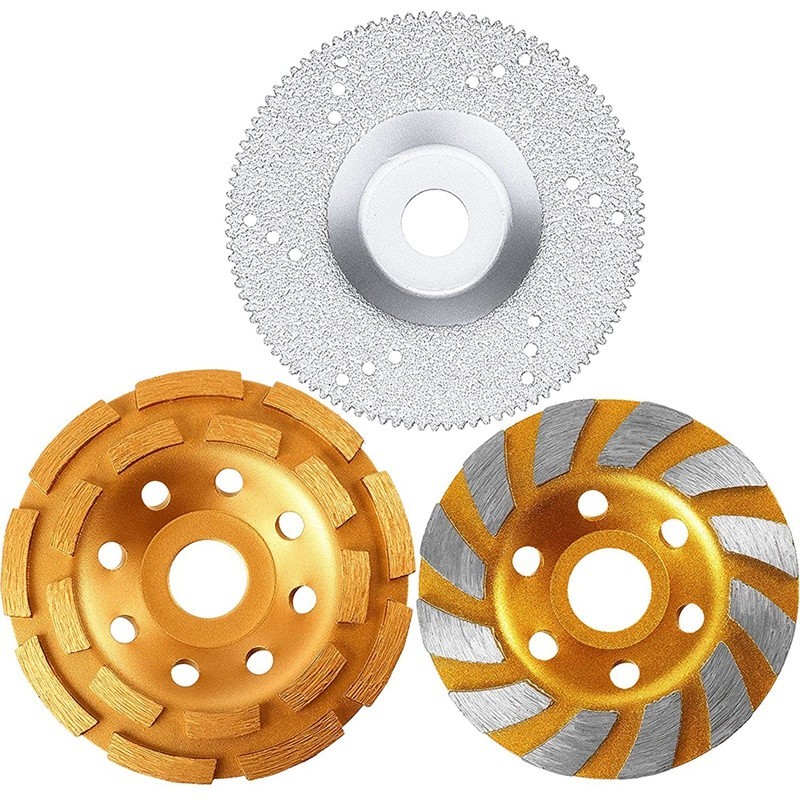 ☚Diamond Cutting Disc Saw Cutter Double Row Grinding Wheel For Sanding ...