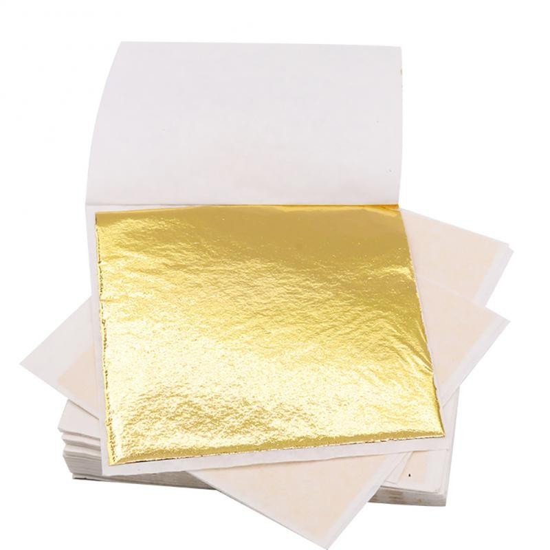 ☹Imitation Gold Sliver Copper Foil Paper Resin Candle Plaster Craft ...