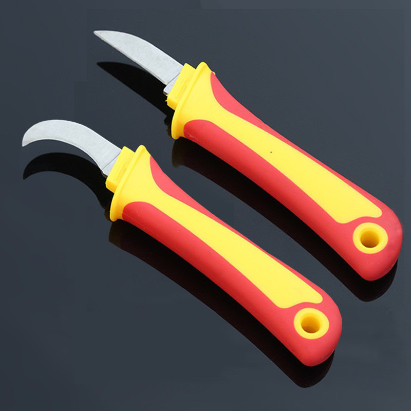 Insulated Knife Electricians Wire Stripper Cable Stripping Snips ...
