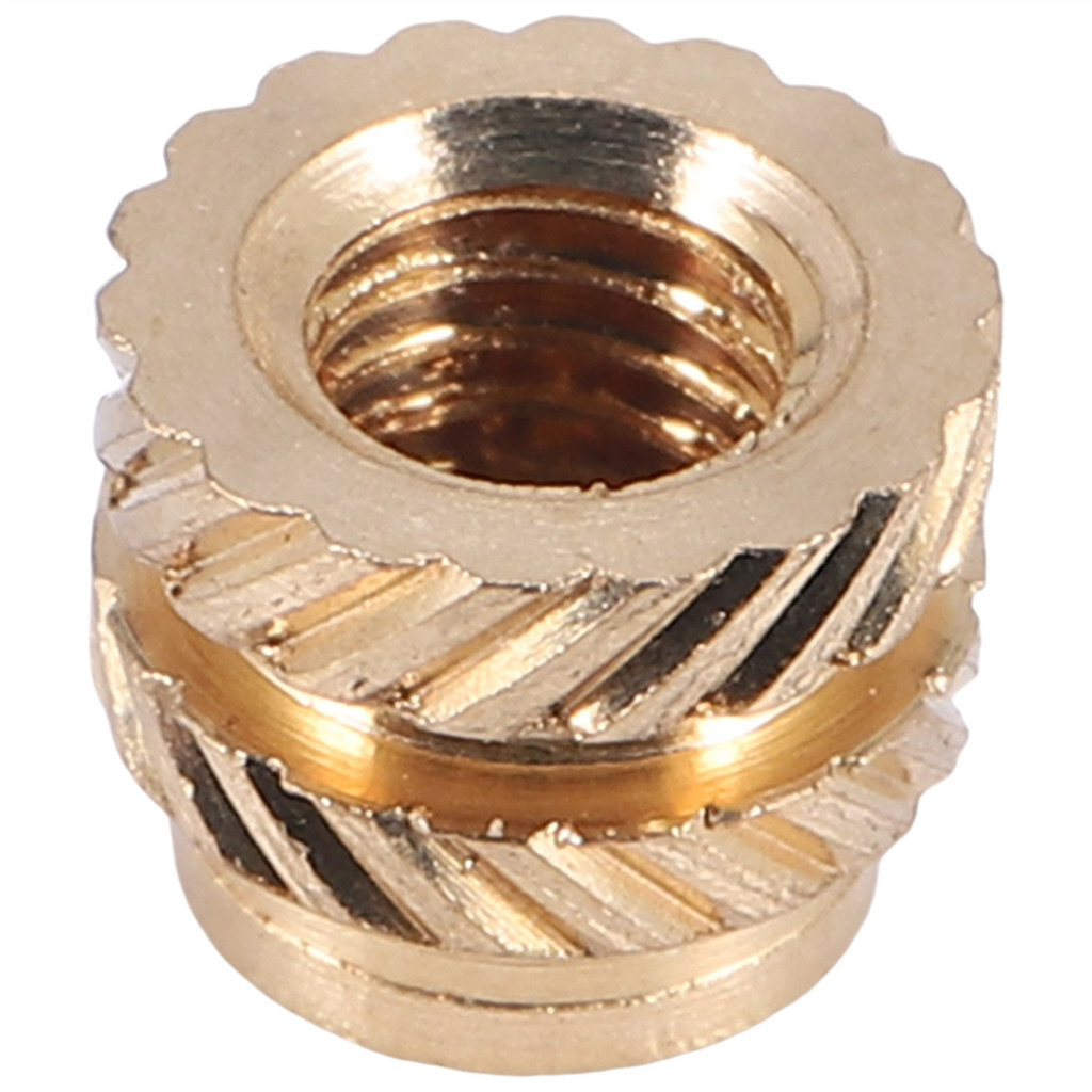 ☢100Pcs M3 Thread Knurled Brass Threaded Heat Set Heat Resistant Insert ...