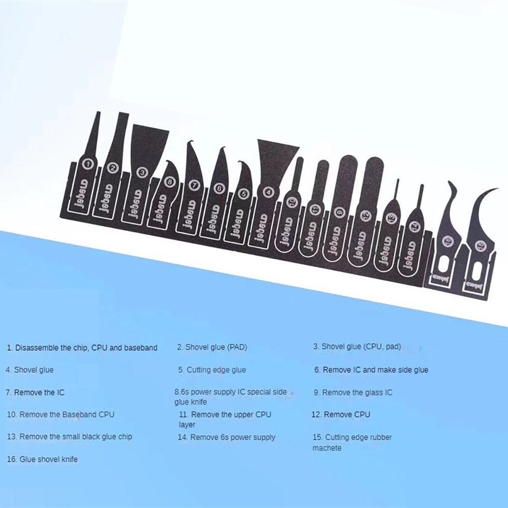 16 In 1 Ic Chip Repair Thin Blade Tools Set Multifunctional Remove For ...