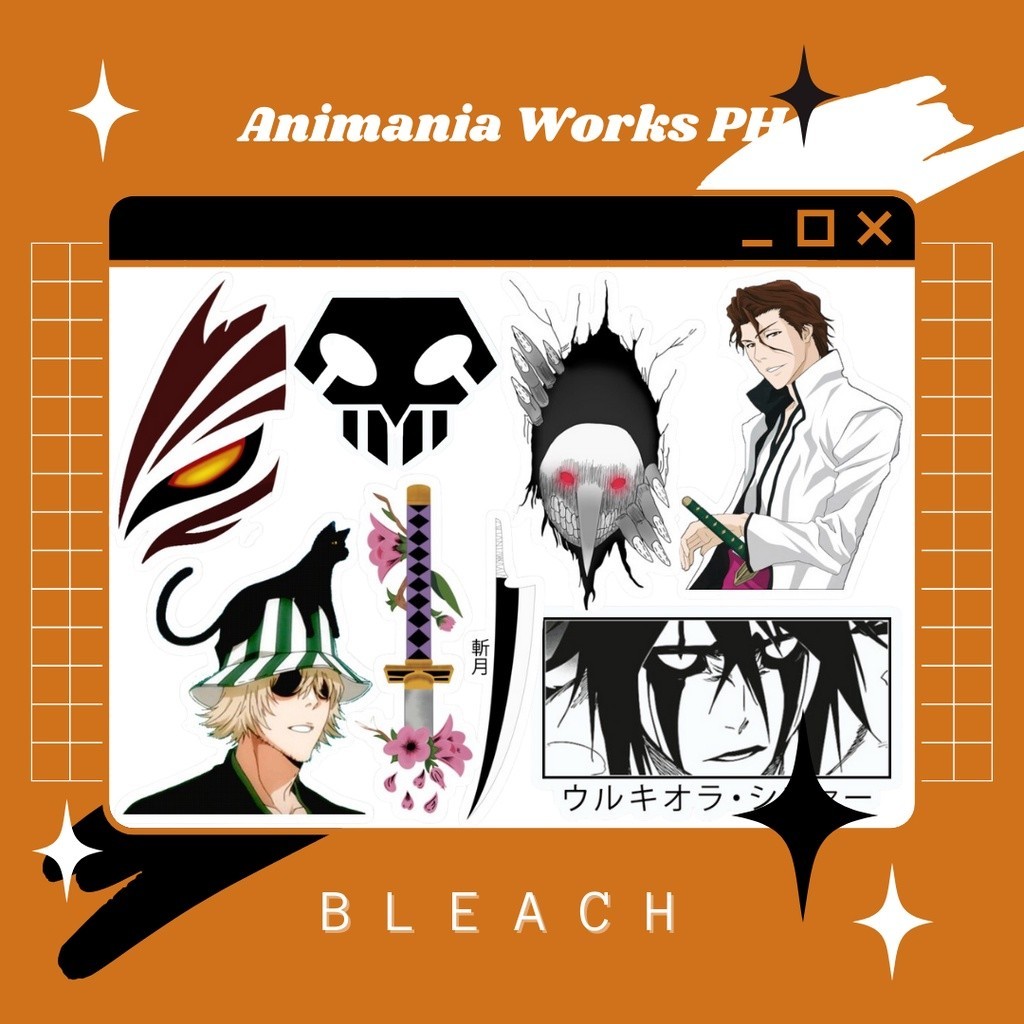 Anime Stickers / Bleach Anime Sticker Collection / Laminated Vinyl ...