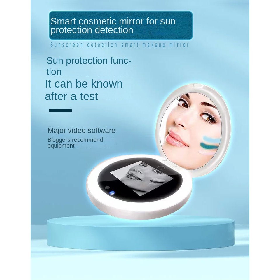 ღExquisite Sunscreen Makeup Mirror Led with Light UV Intelligent ...