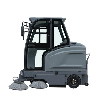 Fully Enclosed Street Cleaning Industrial Floor Sweeper Large Driving ...