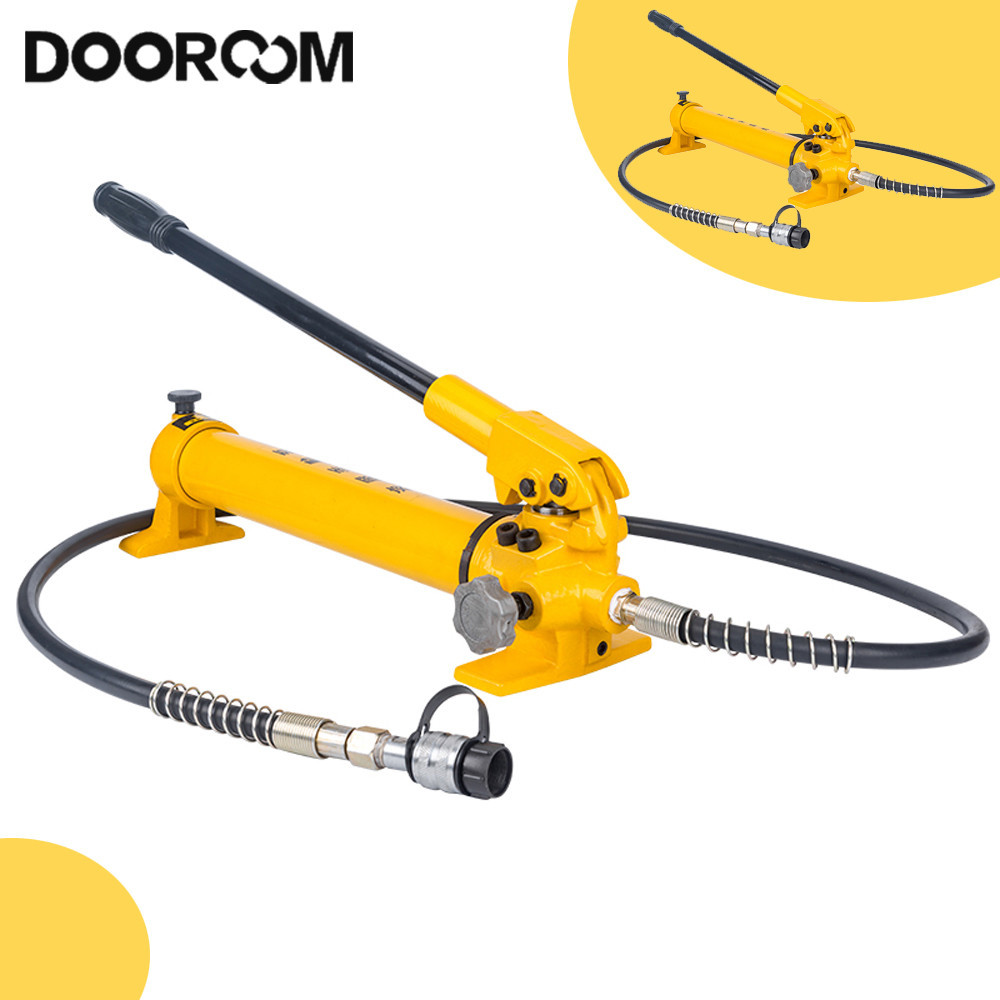 DOOROOM CP-700 Manual Hydraulic Pump Hose Crimper Hand Pressure Pump for Portable Split HydrauhO ...