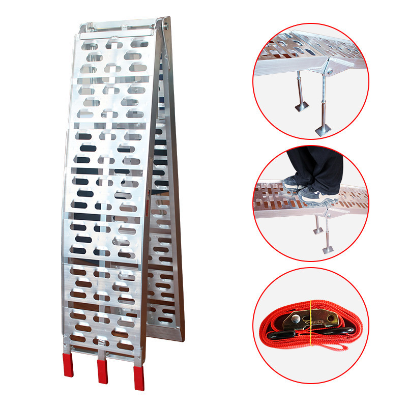 유Aluminum Multi-hole Motorcycle Ramp Folding Loading Ramp With ...