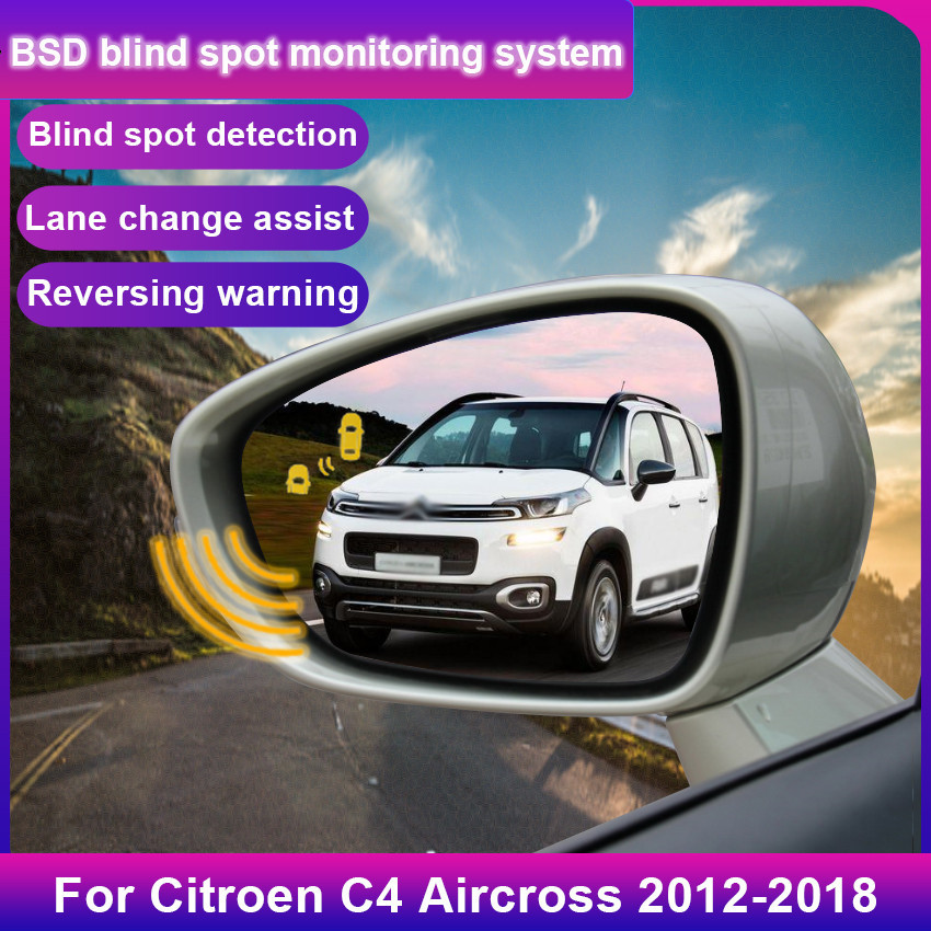 Car BSD BSM BSA Blind Area Spot Warning Drive Mirror Rear Radar ...
