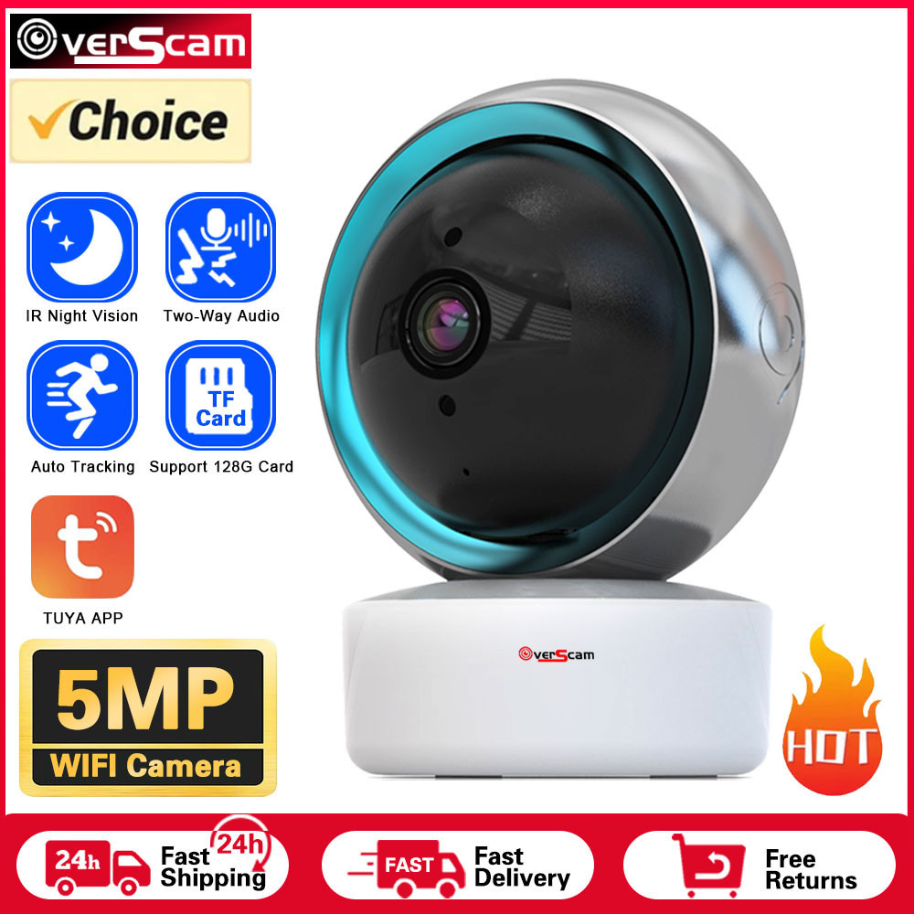☆5MP PTZ Camera Indoor Security Auto Tracking Motion Human Detection ...