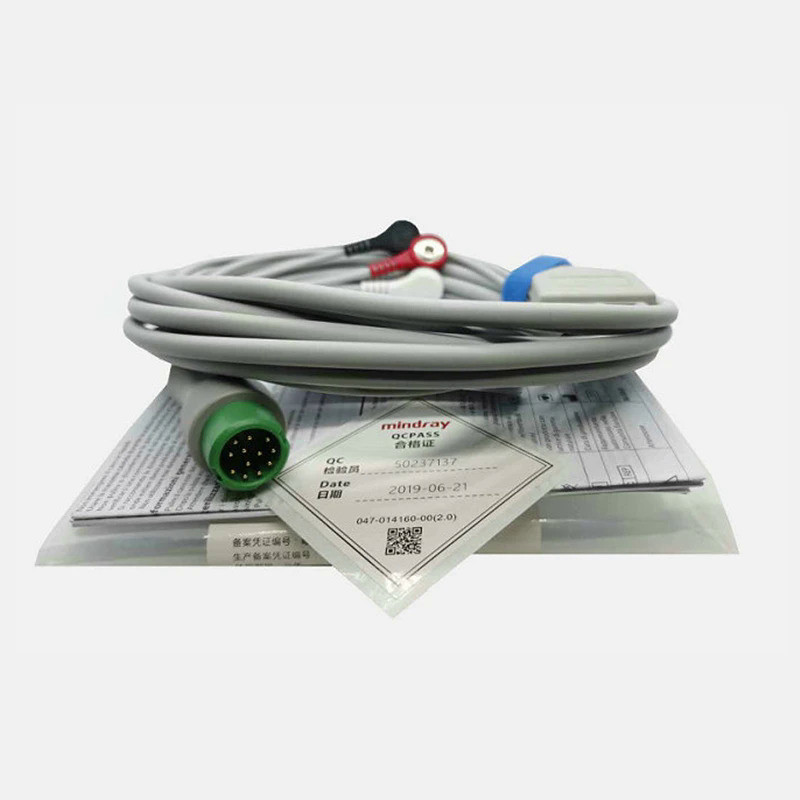 Original Mindray ECG Lead Cable 12Pin for IPM IMEC UMEC Defibrillator ...