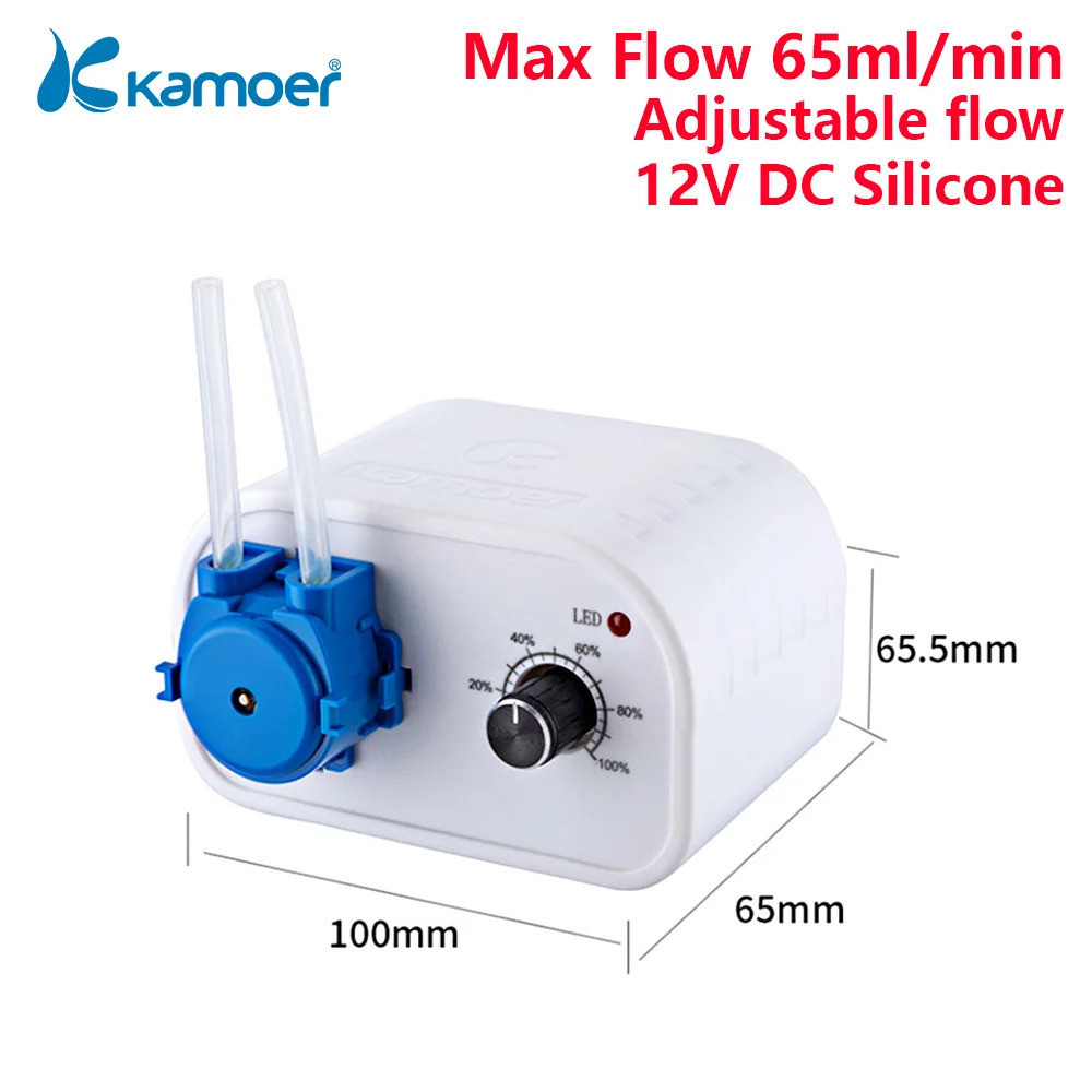 Kamoer NKCP Micro Peristaltic Pump 12V with Power Supply Adjustable ...