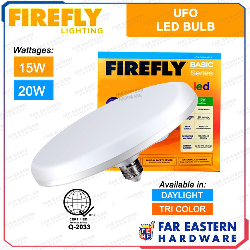 FIREFLY UFO LED Ceiling Lamp Light Bulb Cool Daylight | Tri 3 Color 15W ...