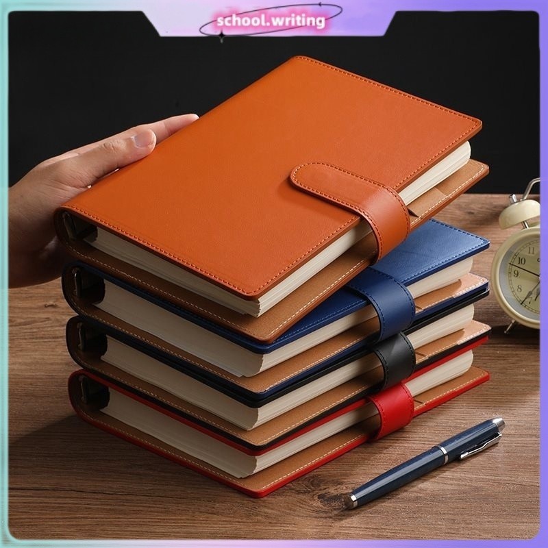 Big Notebook Magnetic Snap Side A5 Faux Leather Thick Notebook college ...