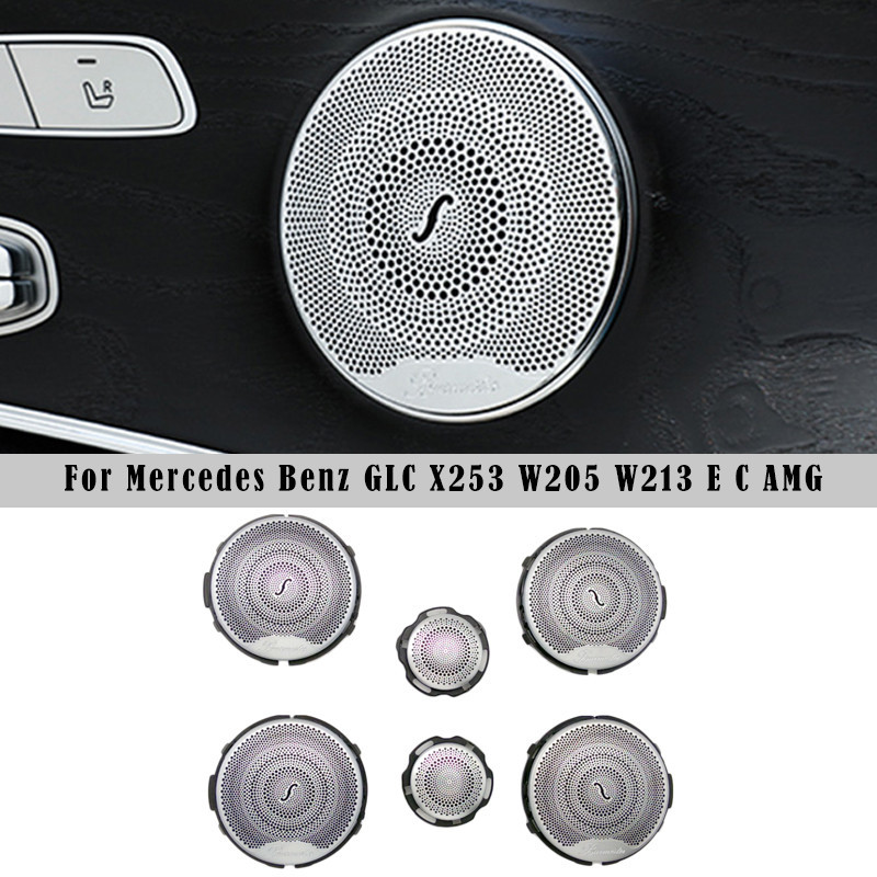 ♥6 Car Speaker Covers For Mercedes Benz GLC X253 W205 W213 E C AMG ...