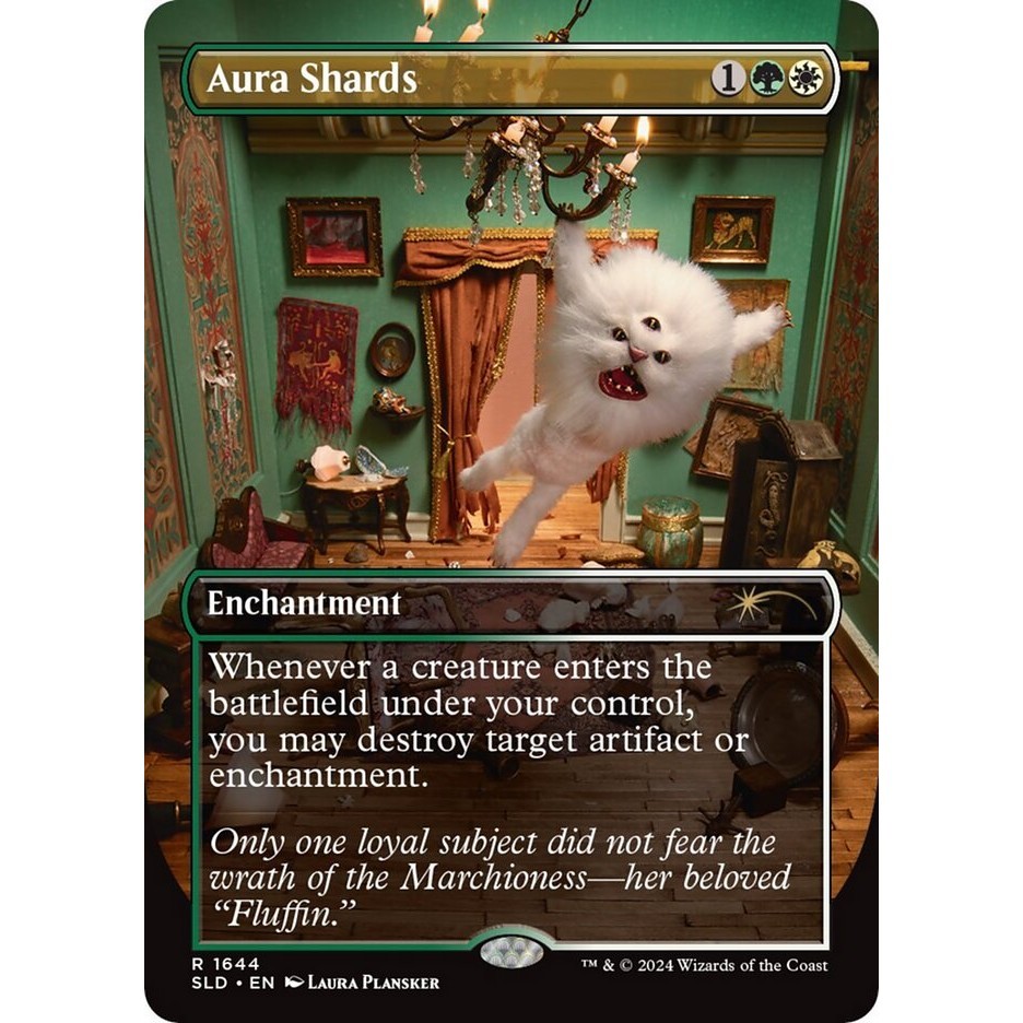 MTG Proxy Card - Aura Shards #1644 (Borderless) | Secret Lair Drop (SLD ...