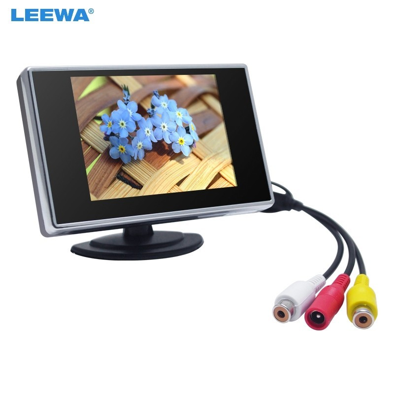 ⊰LEEWA 3.5inch Car Digital 3.5\" TFT LCD Stand-alone Reverse Car ...