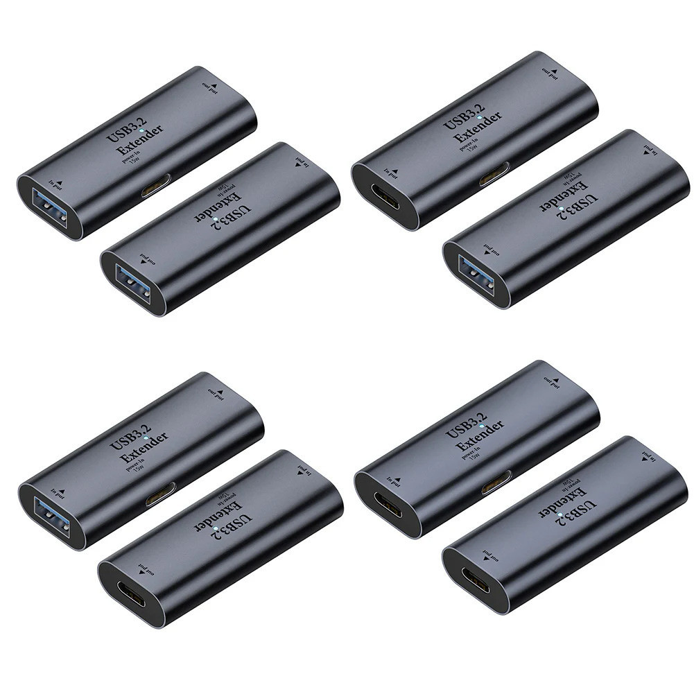Type C To USB A USB3.2 Signal Amplifier Extender 5Gbps 10m Transmission ...