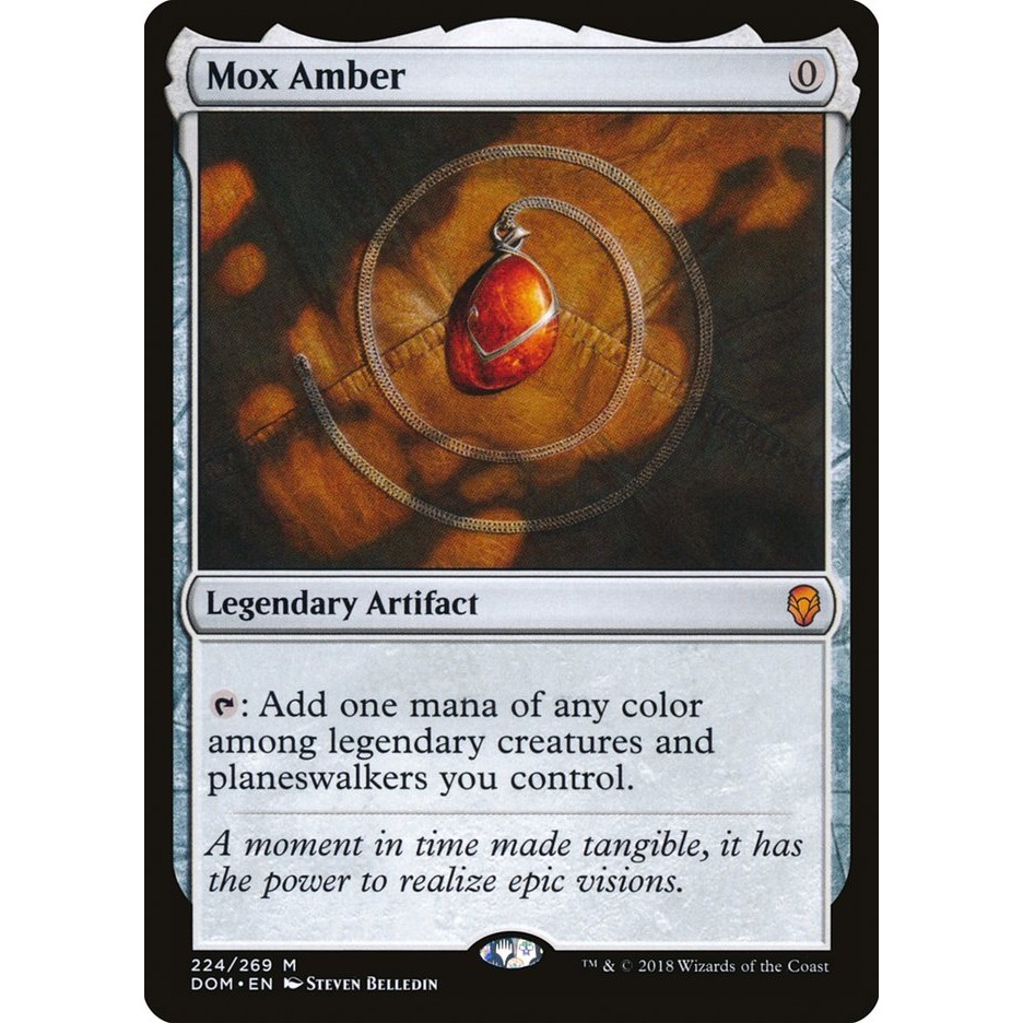 MTG Proxy Card - Mox Amber | Dominaria (DOM) | Shopee Philippines