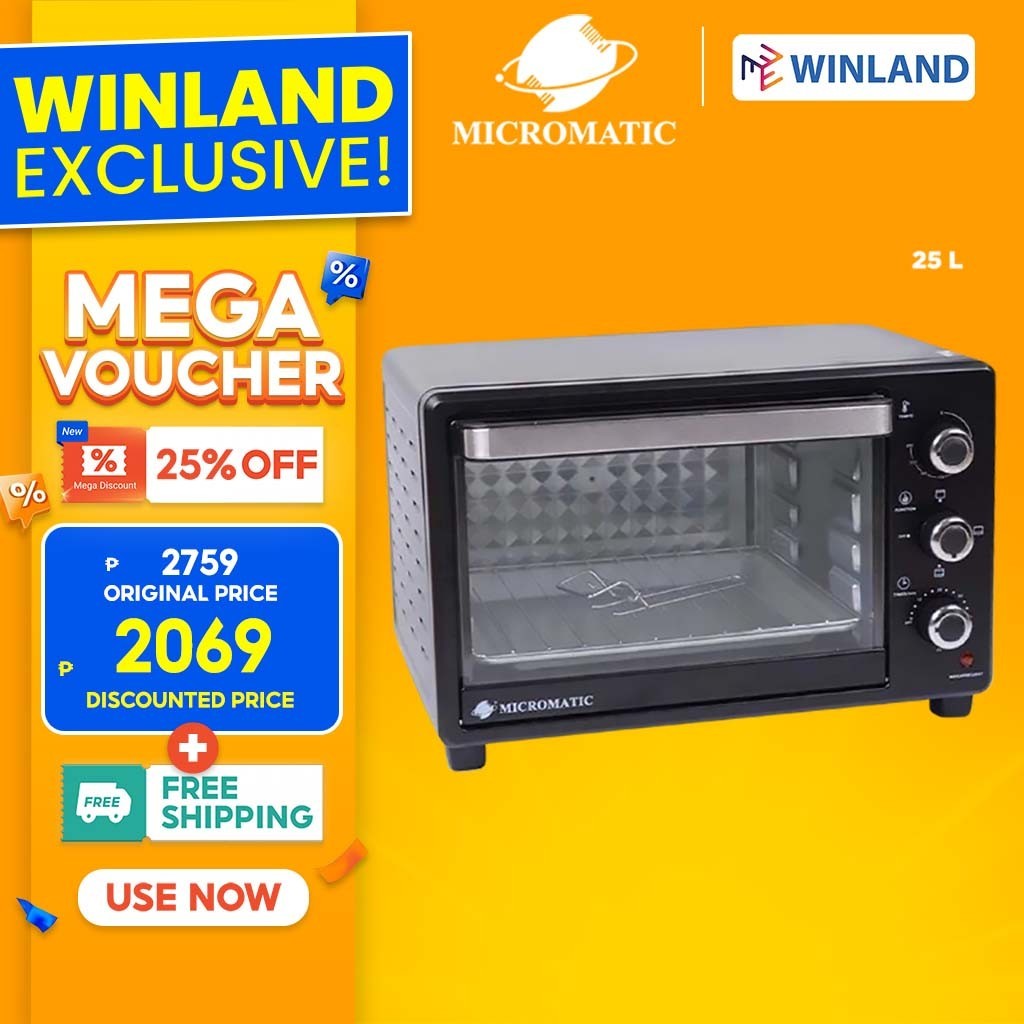 Micromatic by Winland 25Liters Capacity 3-heating switch options Oven ...