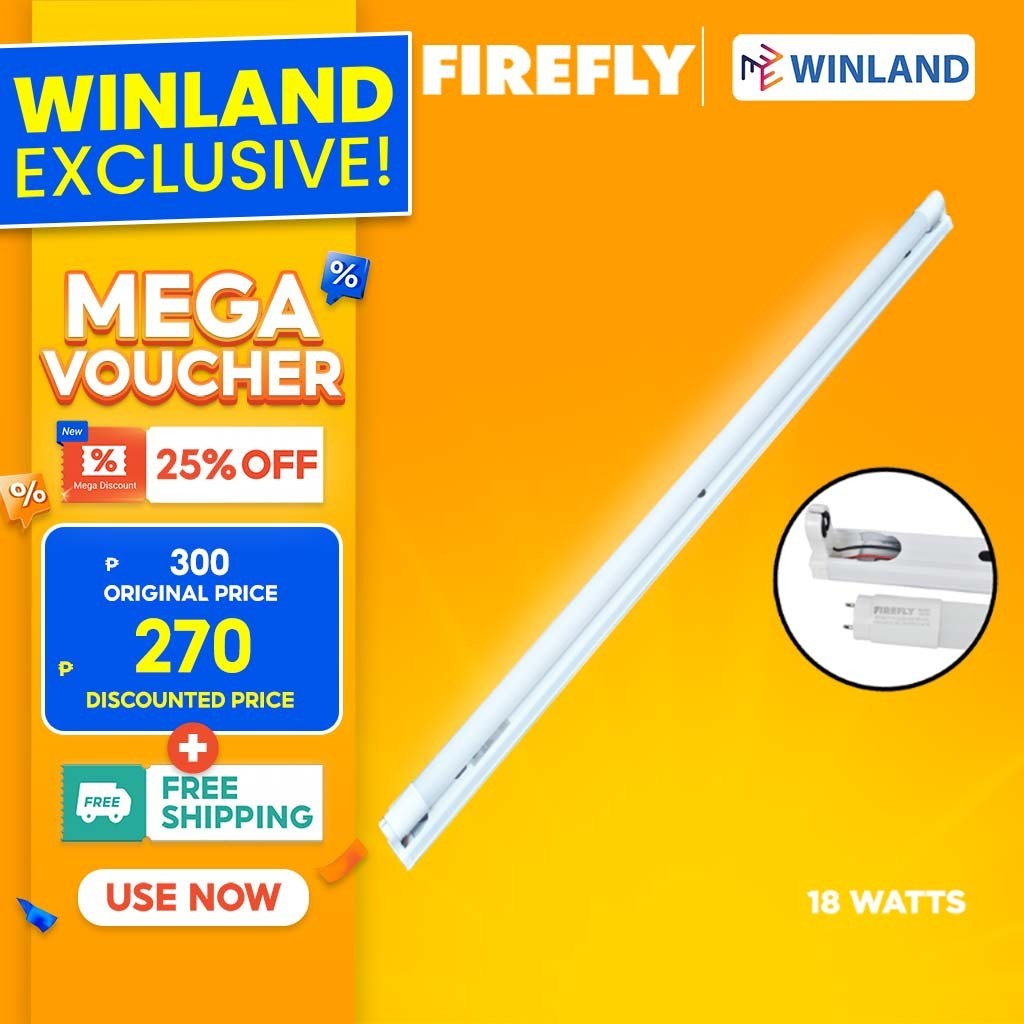 Firefly by Winland T8 Led Tube & Box Type Set 18w LED Lamp EBTS11/DL18 ...