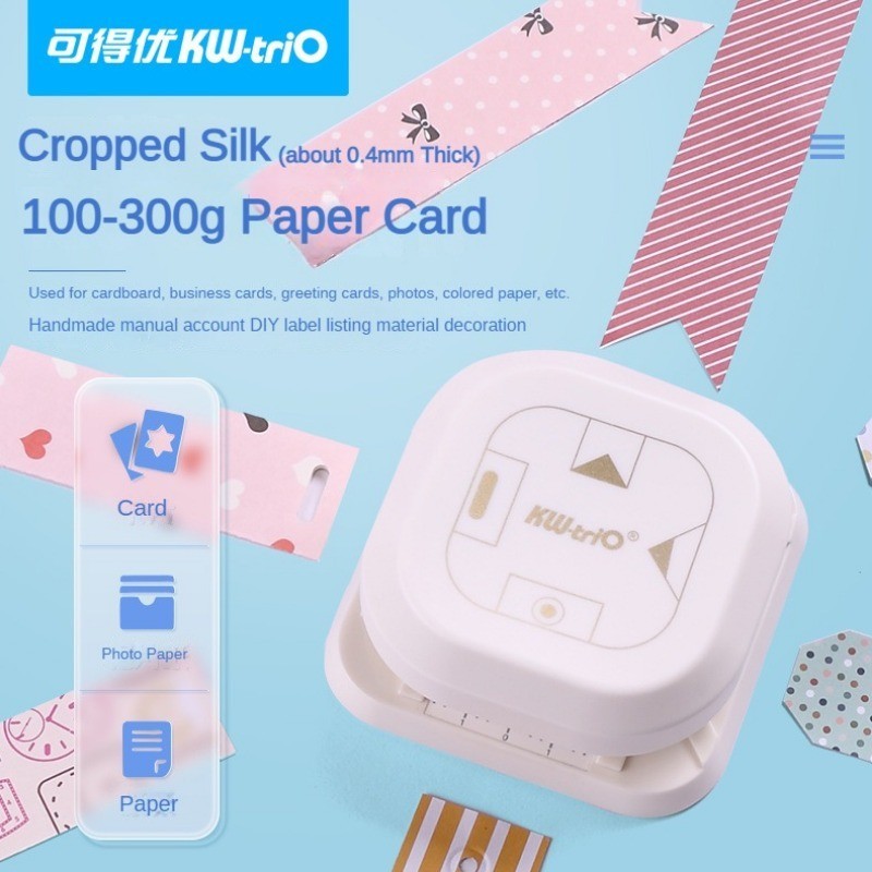 KW TRIO 4 in 1 Hole Puncher Manual Ledger Multifunctional Paper Cutter ...